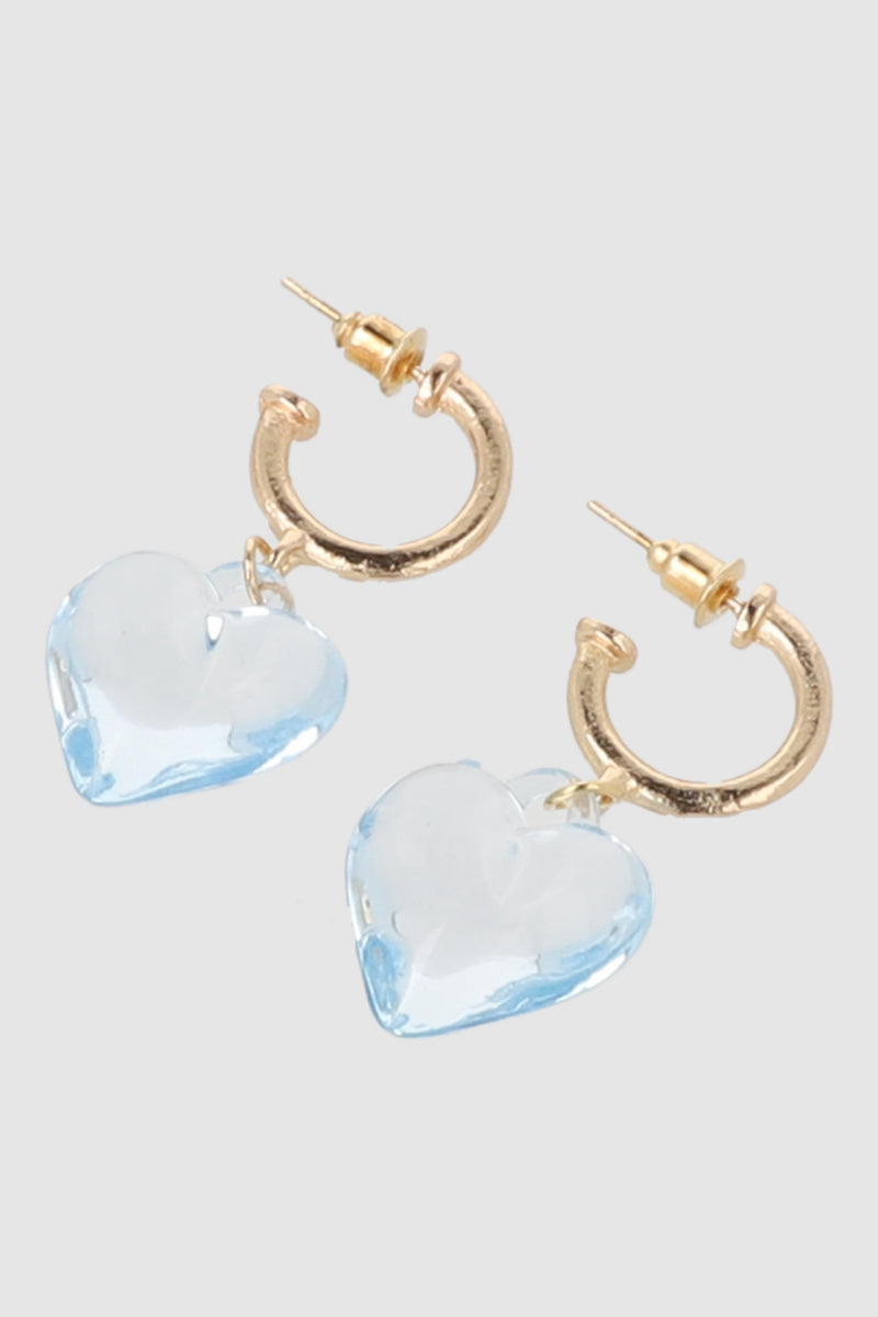 ARRACADAS CORAZON COLOR