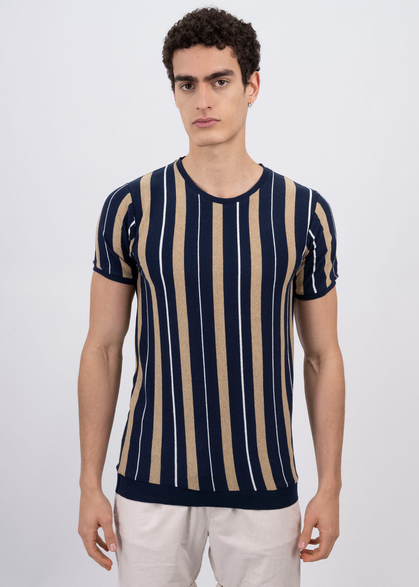 Playera rayas cárdigan