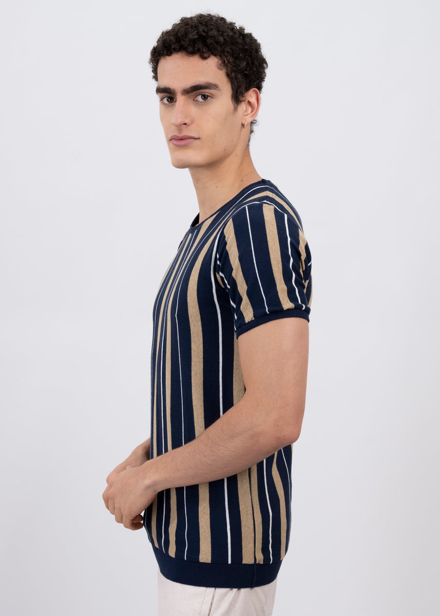 Playera rayas cárdigan