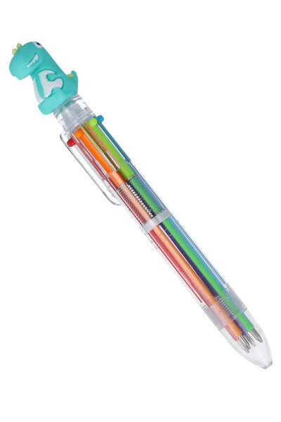 Pluma multicolores dinosaurio