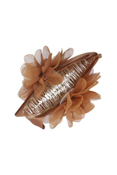 Pinza cabello flor mesh