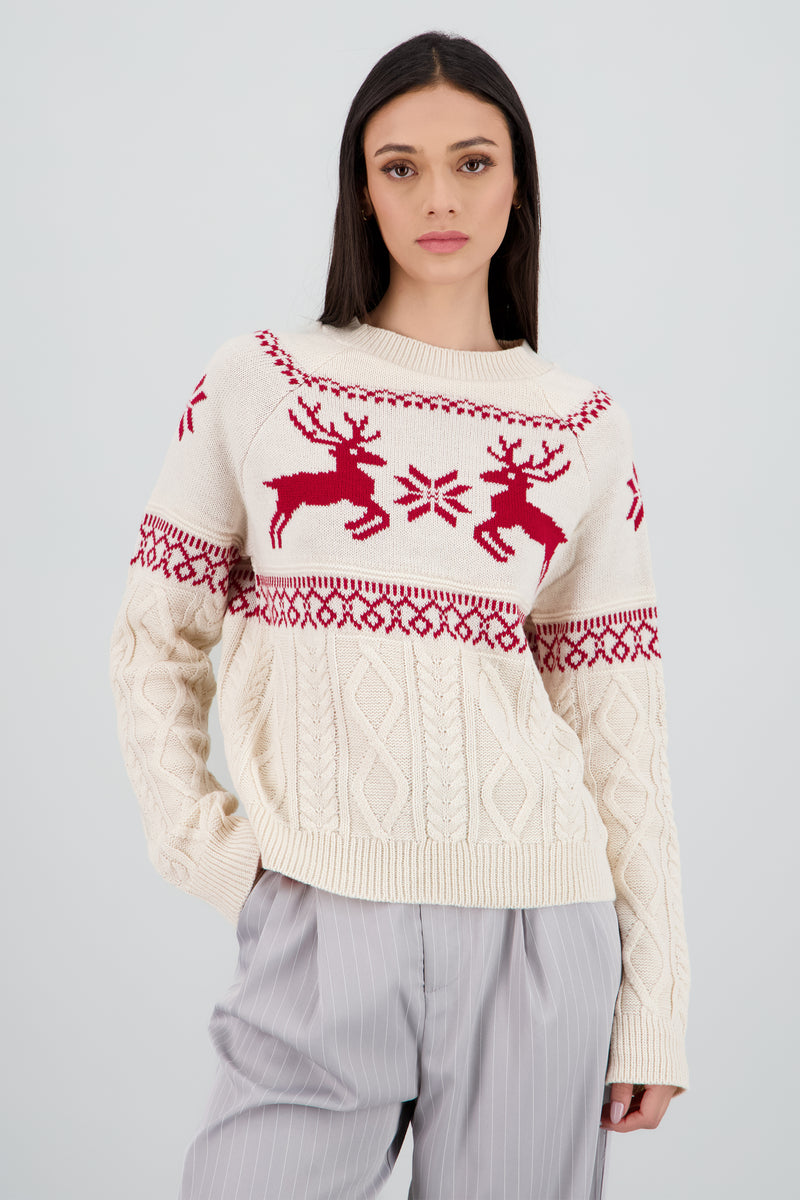Sueter navideño renos