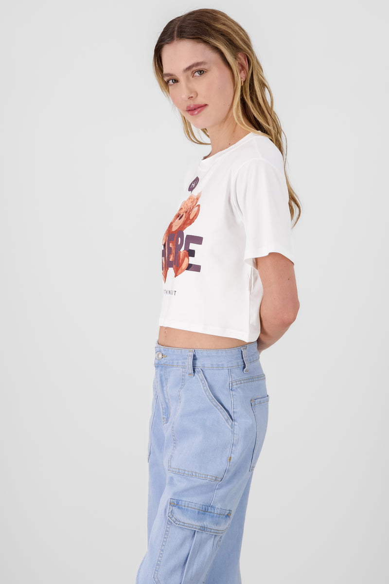 Playera estampada oso