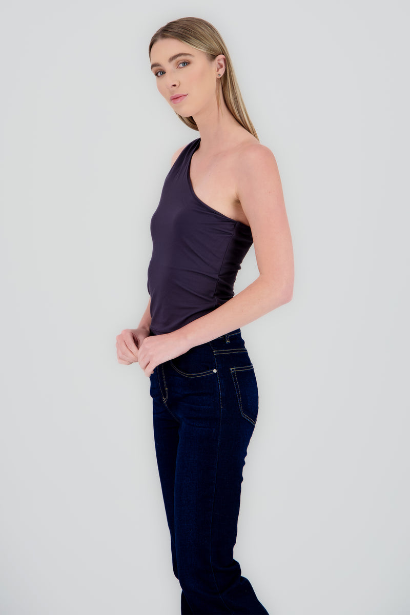 Top asimetrico liso