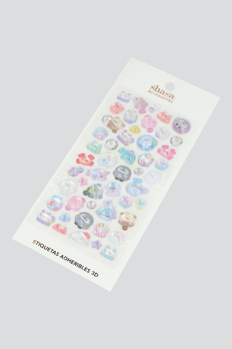 Planilla stickers 3d