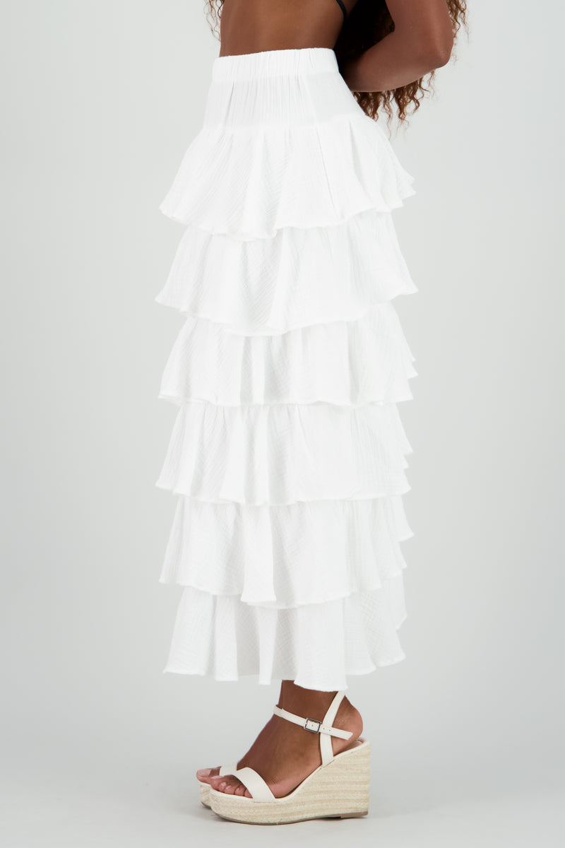 Falda maxi olanes ligera