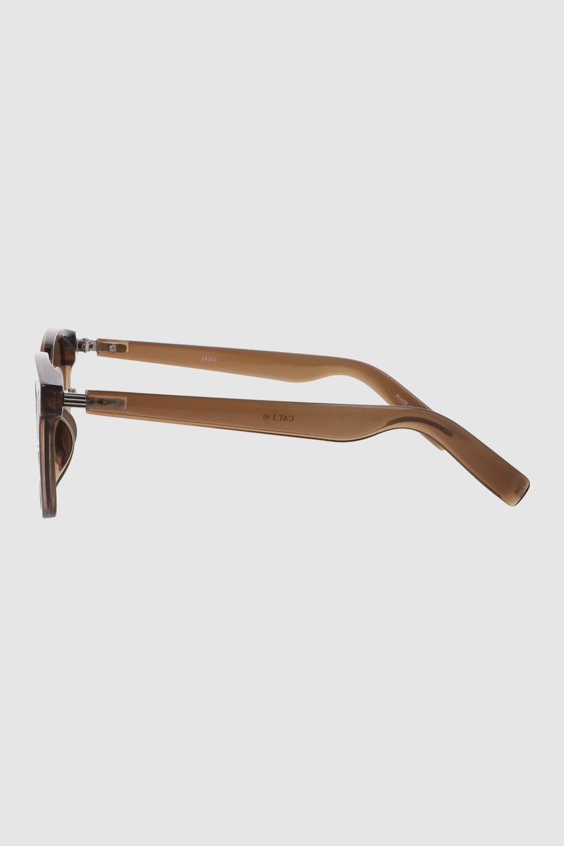 Lente wayfarer pasta delgada detalle metalico
