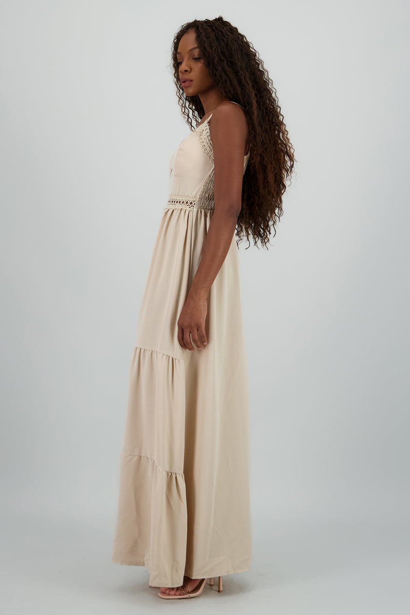 Maxi vestido con copas