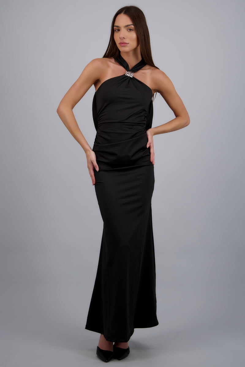 Vestido con argolla escote espalda